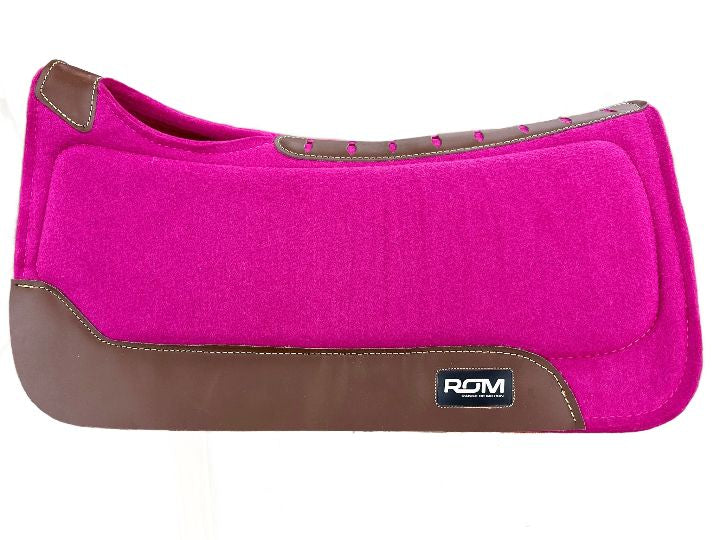 Pink / Brown Leathers ROM Pad – SK Equine Products