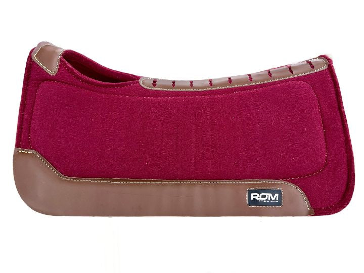 Wine / Brown Leathers ROM Pad – SK Equine Products